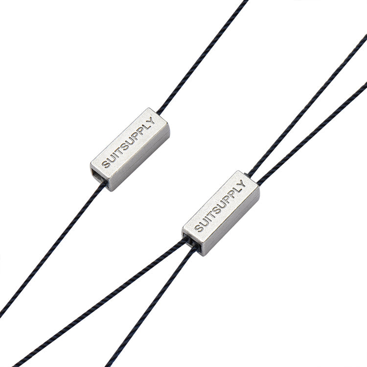 Sinfoo Luxury Custom Logo Square Metal Seal Hang Tag String for Garment ...